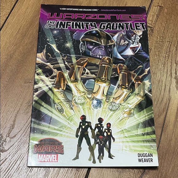 Marvel | Other | Marvel Infinity Gauntlet Comic With Purple And Gold ...